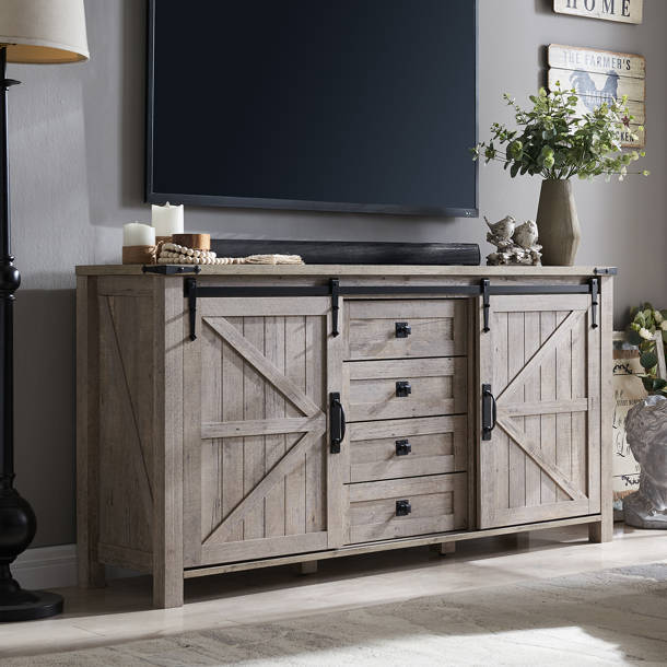 Gracie Oaks Terramuggus 48"W Farmhouse Chest of Drawers, Bedroom Dresser with 4 Drawers ...